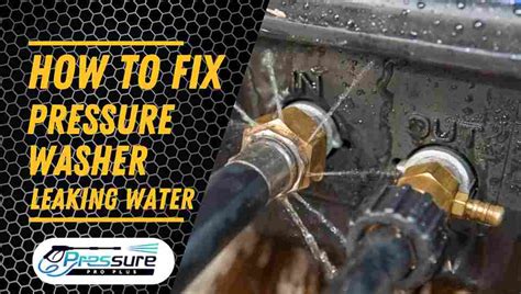Pressure Washer Leaking Water From Pump At Laura Sutter Blog