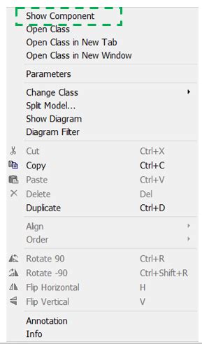Figure 2 Object Right Click Dialog Box Claytex