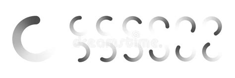 Circular Loading Buffering Icons Vector Stock Vector Illustration Of