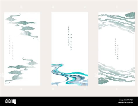 Japanese Background With Watercolor Texture Vector Brush Stroke