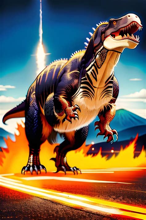 Tyrannosaurus Rex Illustration Stock Illustration Illustration Of