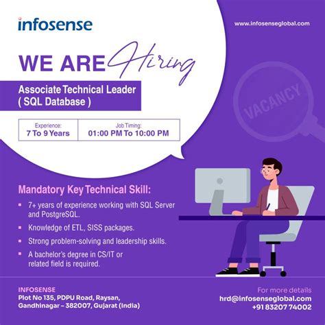 Infosenseglobal On Linkedin Hiring Sqlleader Techjobs