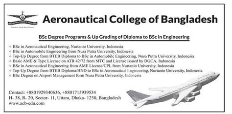 Aeronautical Engineering In Bangladesh Aeronautical Engineering Admission