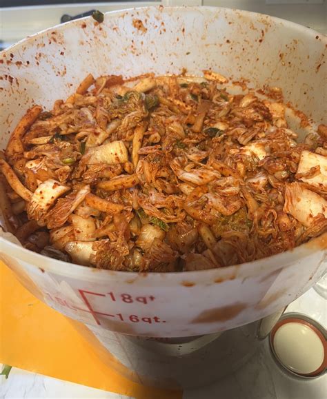 Finished Mixing Getting Ready To Jar Rkimchi