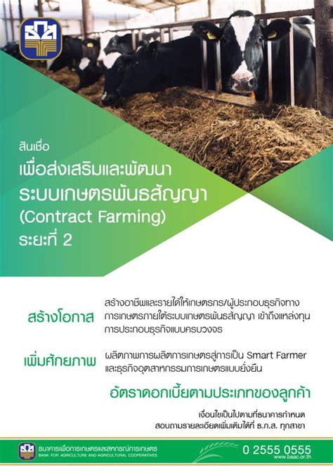 ธ ก ส จัดวงเงิน 1 5 หมื่นล้านขับเคลื่อนสินเชื่อ Contract Farming ระยะที่ 2 หนุนยกระดับเกษตรไทย