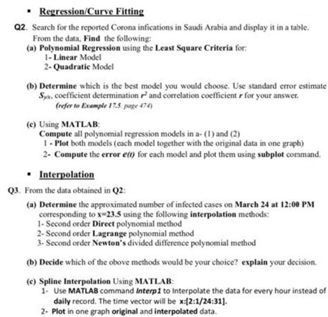 Regressioncurve Fitting Q2 Search For The