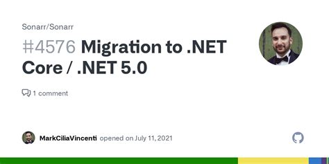 Migration To Net Core Net 50 · Issue 4576 · Sonarrsonarr · Github
