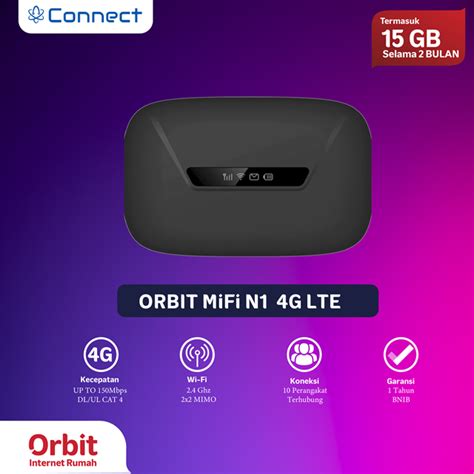 Telkomsel Orbit Mifi N Portable Modem Wifi G High Speed Bonus Data Lazada Indonesia