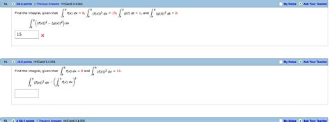 Solved Find The Integral Given That Integral B A F X Dx Chegg