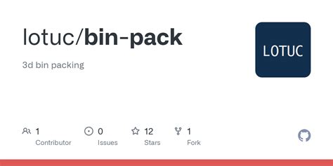 Github Lotucbin Pack 3d Bin Packing