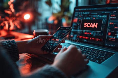 Digital Risk Alert Text Scam As Cautionary Message Cyber Fraud Phishing Internet Deception