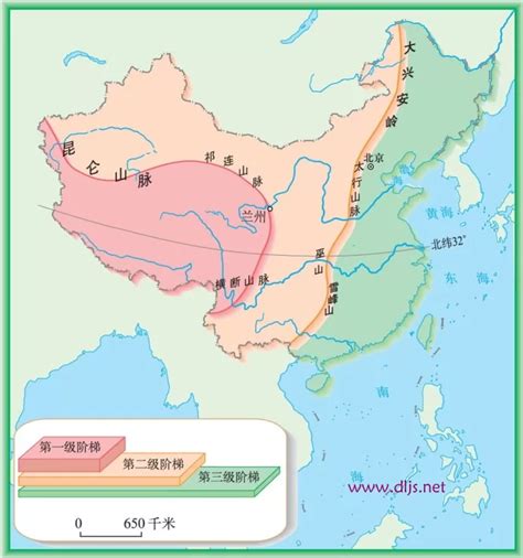 我国地势三级阶梯示意图 中国地图全图 地理教师网