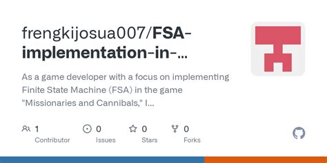 GitHub Frengkijosua FSA Implementation In Messioneries And Cannibals Game Using Python As