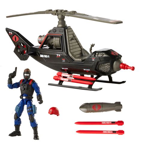 Gi Joe Vintage Retro Cobra Fang Copter And Pilot Reissue Walmart
