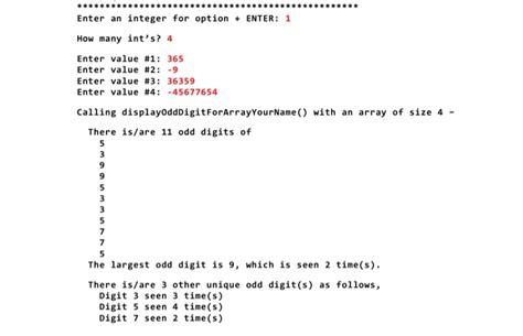 Solved Enter An Integer For Option Enter 1 How Many