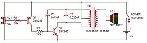 Temperature Sensitive Audio Amplifier