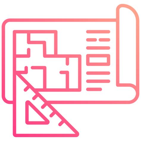 Architecture Generic Gradient Outline Icon