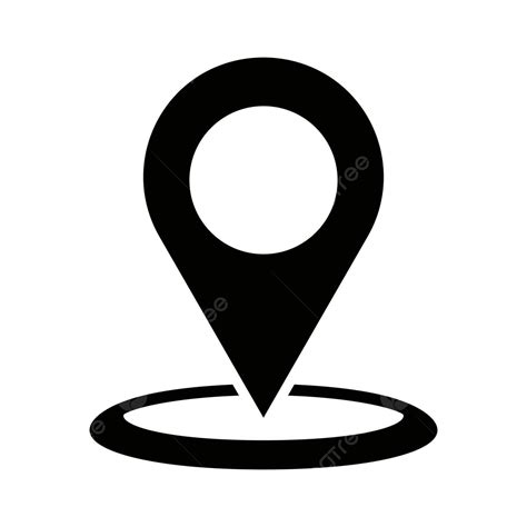 Vector Illustration Of A Map Pin Icon Placed On A Circular Platform Vector Place Tag