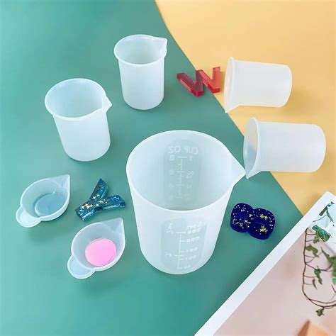 Silicone Mixing Measuring Cups Diy Handmade Craft Supplyt