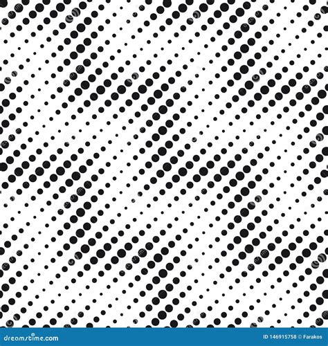 Round Dots In Rows Of Diagonal Waves Pattern Stock Vector Illustration Of Decor Panel 146915758