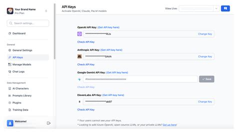 set up api keys