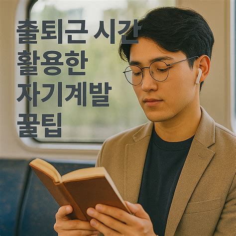 정보공유 출퇴근 시간을 활용한 자기계발 꿀팁