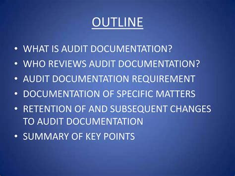 Audit Documentation Presentation PPTX Audit Documentation Presentation PPTX