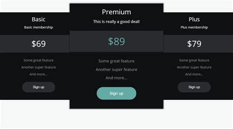 20 Html Css Pricing Table Examples Onaircode