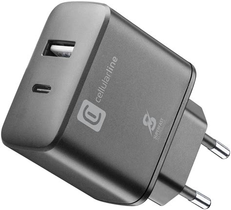 Cellularline Dual Super Fast Usb C W Ozone Bg
