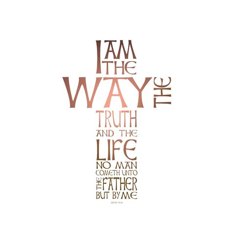 The Way Truth And Life Scriptural Graphic Art Poster For Downloading
