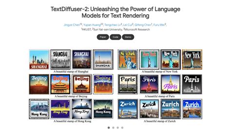 Textdiffuser 2 —— 由微软等机构开发的ai图文结合生成平台ai导航站