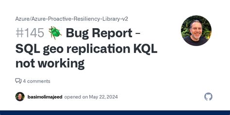 🪲 Bug Report Sql Geo Replication Kql Not Working · Issue 145 · Azureazure Proactive