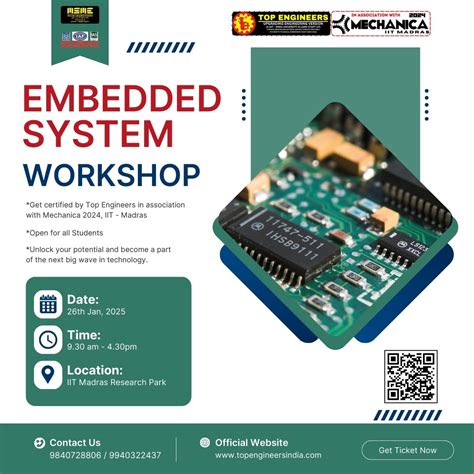 Embedded System Workshop 2025 Top Engineers Workshop Chennai
