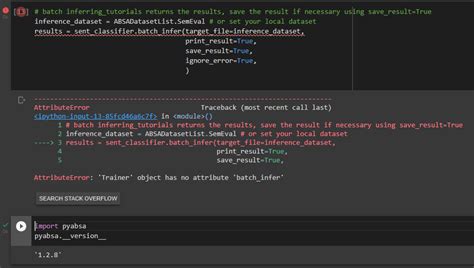 Attributeerror Trainer Object Has No Attribute Batch Infer[bug