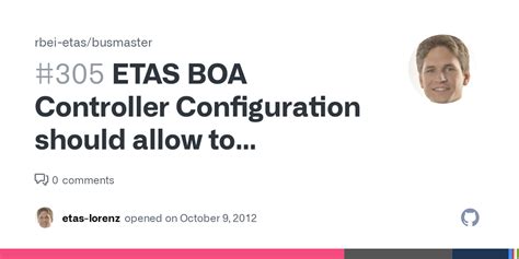 Etas Boa Controller Configuration Should Allow To Configure Hardware