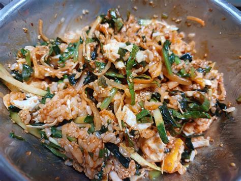 냉장고털기 나물야채비빔밥 만드는 법 초스피드요리