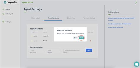 How To Remove Team Members In Payroller S Free Agent Portal