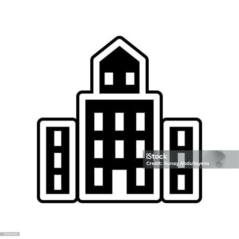 사무실 건물 아이콘입니다 모바일 개념과 웹 앱 아이콘 건물의 요소입니다 문양 웹사이트 디자인 및 개발을 위한 플랫 아이콘 앱