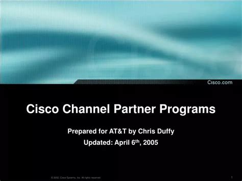 PPT Cisco Channel Partner Programs PowerPoint Presentation Free Download ID 2901910