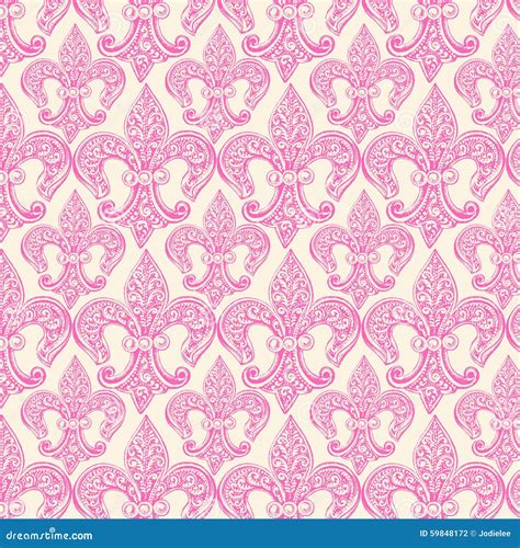 Fleur De Lis Pattern Silhouette Heraldic Symbol Vector Illustration