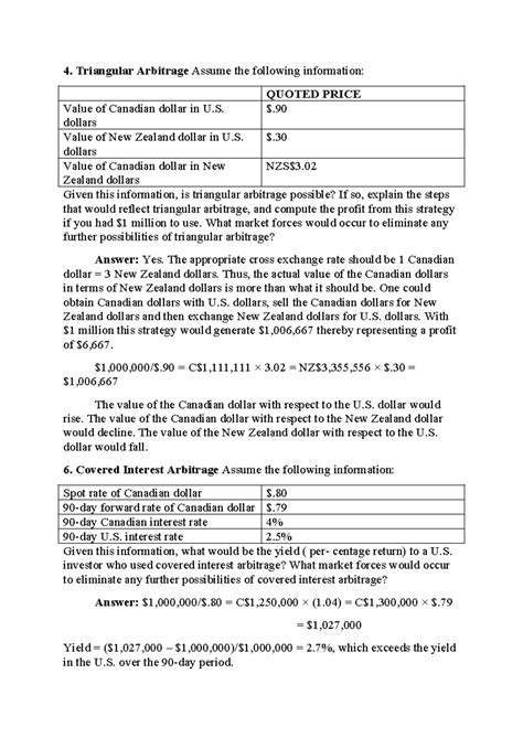 Assignment Of Arbitrage And Irp Thôi Ngọc Thu Hương Triangular