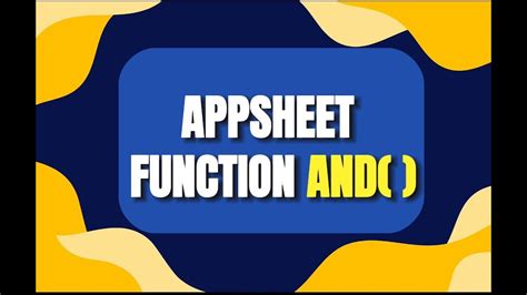 Function And Appsheet Youtube