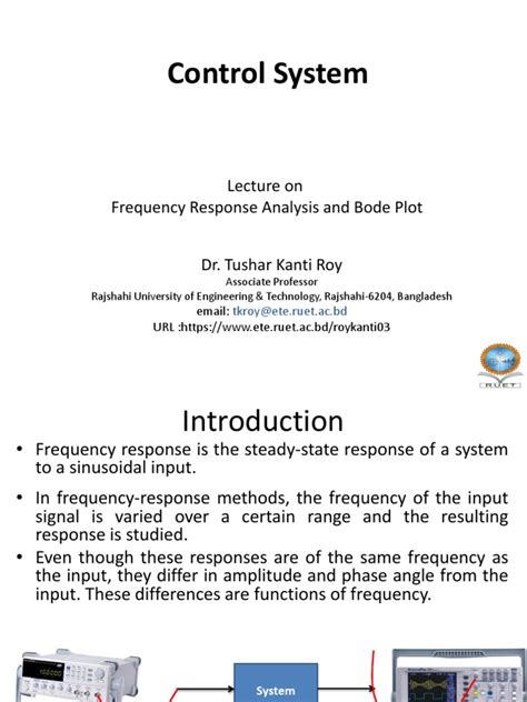 Analysis Of Frequency Response And Bode Plots For Control Systems Pdf Computer Engineering