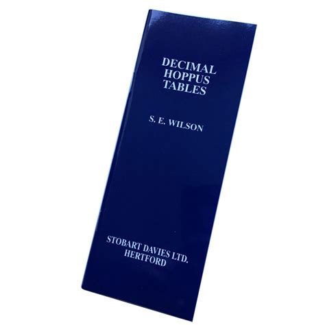 Decimal Hoppus Tables