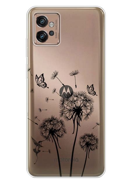 Прозорий силіконовий чохол Iswag для Motorola G32 з малюнком Кульбаби Ismg3251 фото