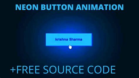 best neon button css animation html css animation {free source