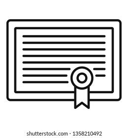 Ssl Certificate Diploma Icon Simple Vector Stock Vector Royalty Free Shutterstock