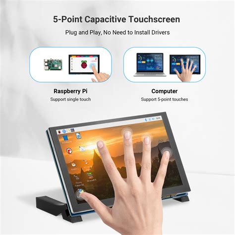 5 Inch DSI Display IPS 800 480 Touch Screen Compatible With Raspberry Pi 5 4B 3B 3B
