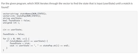 Solved For The Given Program Which Xxx Iterates Through The