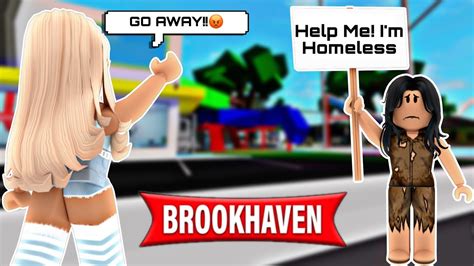 I WAS HOMELESS IN BROOKHAVEN Roblox Rp YouTube